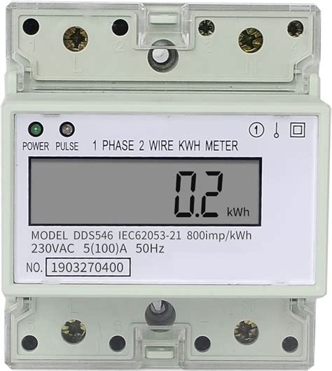 Smart Home Single Phase 2 Wires Digital Wattmeter Electric Energy Meter Power Energy Consumption
