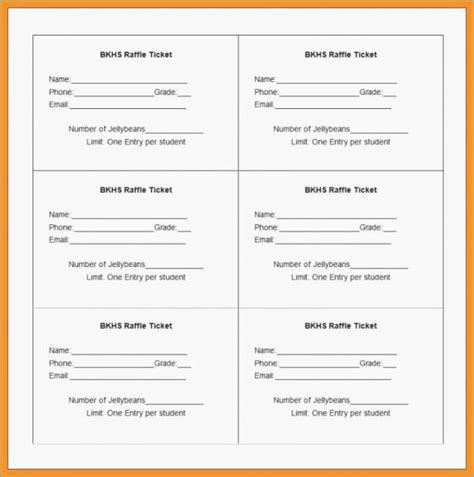 Free Raffle Drawing Template At Explore Collection