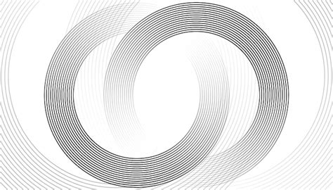 Premium Vector Minimalist Black And White Circular Line Pattern For