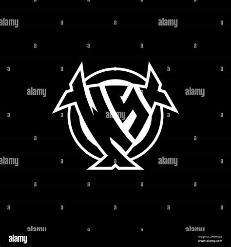 Ws Monogram Logo Letter With Triangle Shield And Circle Shape Style Design On Isolated