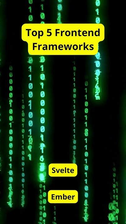 Top 5 Frontend Frameworks Shorts Youtube