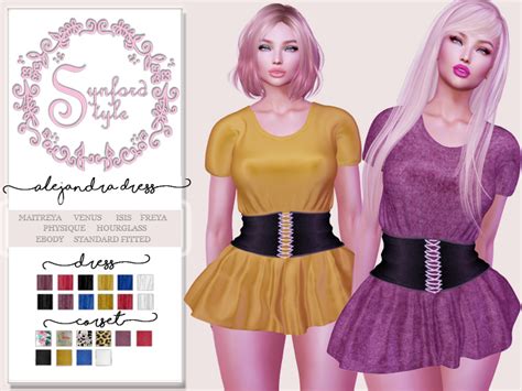 Second Life Marketplace Ss Alejandra Dress {add Wear}