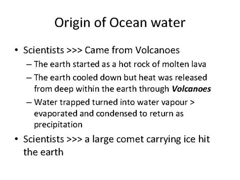 Chapter 11 Ocean Basins Oceans 5 Major Oceans