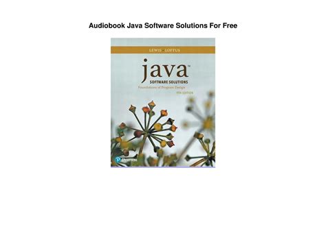 Java Software Solutions 210522034428 Audiobook Java Software Solutions For Free Audiobook Java
