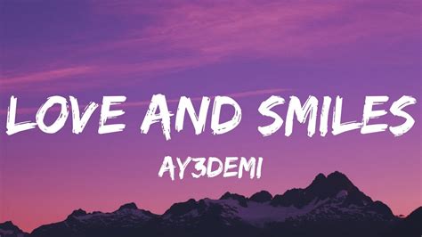 Ay3demi Love And Smiles Lyrics Ft Keno Carter Chords Chordify