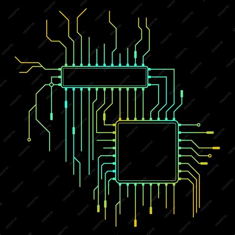 Premium Vector Circuit Board Illustration Vector Computer Technology