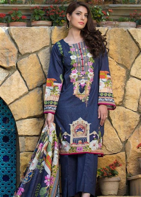Malhar Digital Embroidered Collection 2019 Malhar Lawn 2019 Collection Sanaulla Online Store