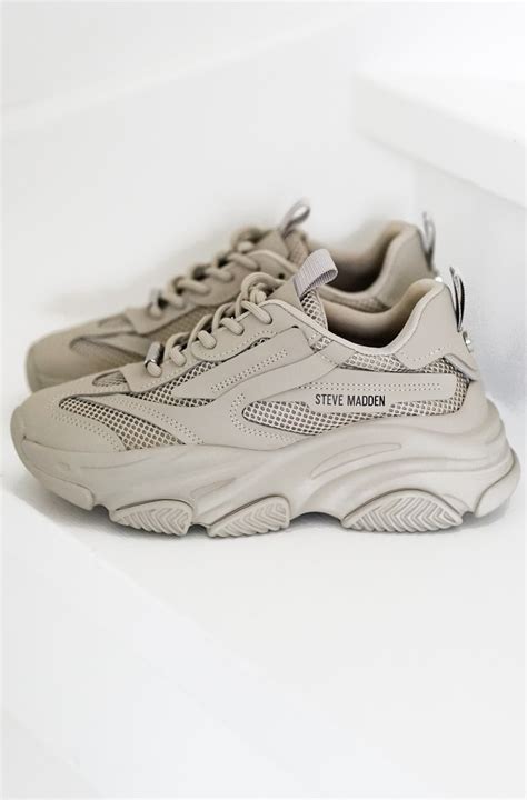 Steve Madden Possession Sneaker Greige Ss23 Skor Dam
