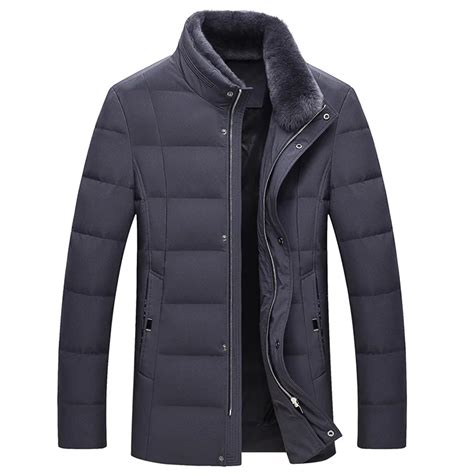 Мужской бархатный пуховик со стоячим воротником 90 деловая Повседневная ветрозащитная куртка с