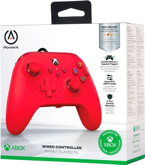 Customer Reviews Powera Wired Controller For Xbox Series X S Red