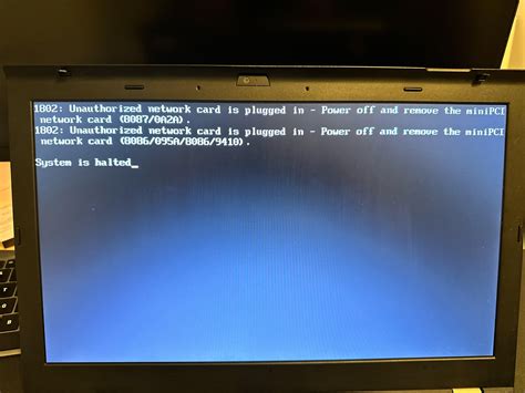 T420s Unauthorized Network Card R Thinkpad
