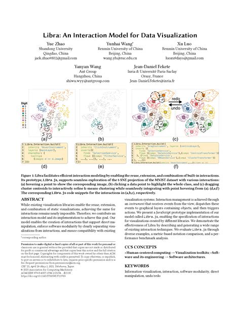 Libra An Interaction Model For Data Visualization