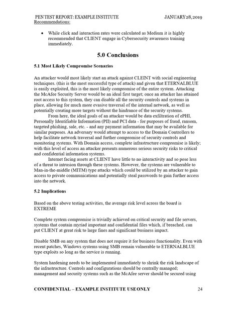 Penetration Test Report Template