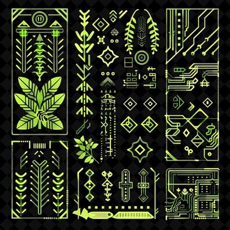 Premium Psd Simple Jungle 8 Bit Pixel With Vines And Leaves And