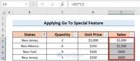how to select only filtered cells in excel formula 5 quick ways