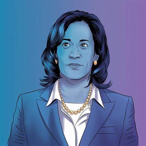 Illustration Of Kamala Harris Premium Ai Generated Image