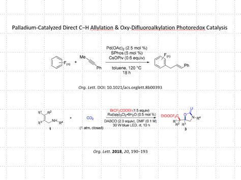 Palladium Catalyzed Direct C−h Allylation And Oxy Difluoroalkylation