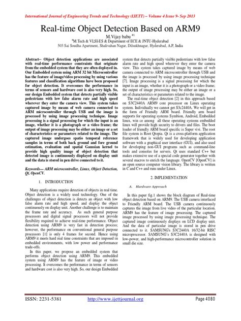 pdf real time object detection based on arm9 dokumen tips
