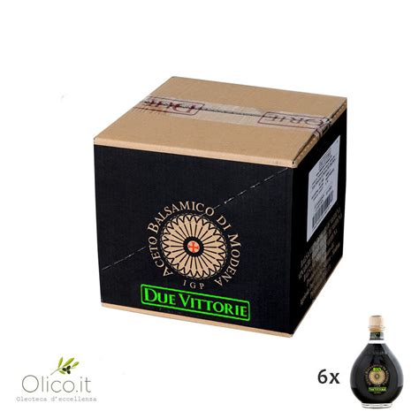 Offer Organic Balsamic Vinegar Of Modena Igp Due Vittorie Oro 500 X 6