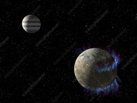 Auroras On Ganymede Conceptual Illustration Stock Image C Science Photo Library