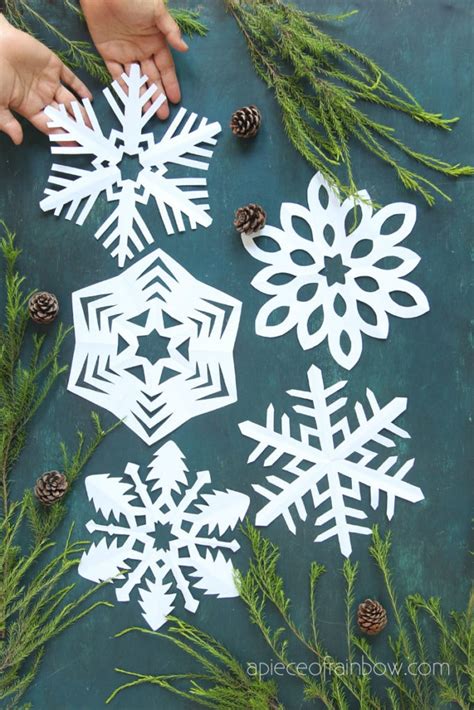 Make Paper Snowflakes 12 Best Free Templates A Piece Of Rainbow