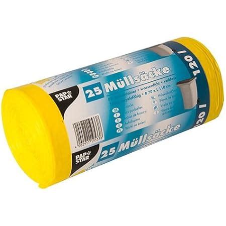 Sacs Poubelle PEHD L X Cm Jaune Amazon Fr Epicerie