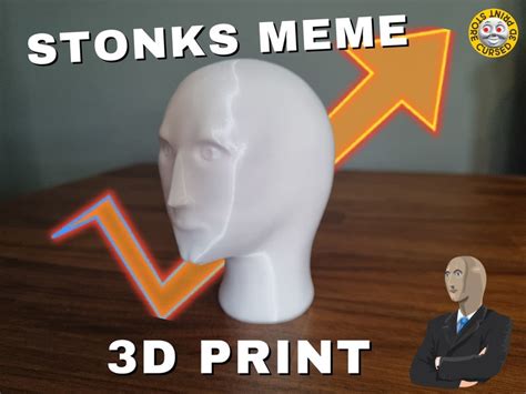 Stonks Meme Head Meme Gift Stonks Cursed Gift Funny Etsy Ireland
