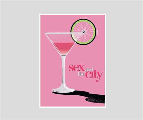 Quadro Sex And The City Série Tv Cinema Filme New York Drink