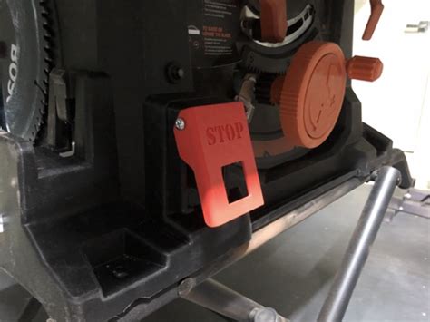 Evolution Table Saw Switch Cover By Johnv Download Free Stl Model