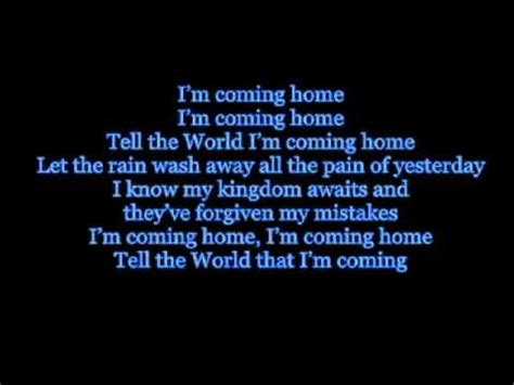 Im Coming Home Lyrics Youtube
