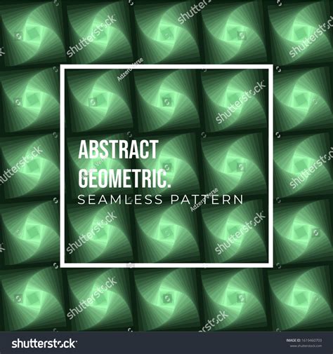 Abstract Geometeric Pattern Emerald Green Color Stock Vector Royalty