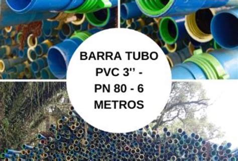 Tubo De Pvc 3 Polegadas Para Irrigação Pn 80 Com Engate 778265