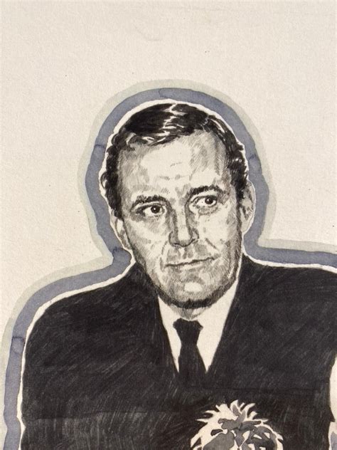 Tony Benn Portrait For Nova Magazine Brian Sanders Original Artwor