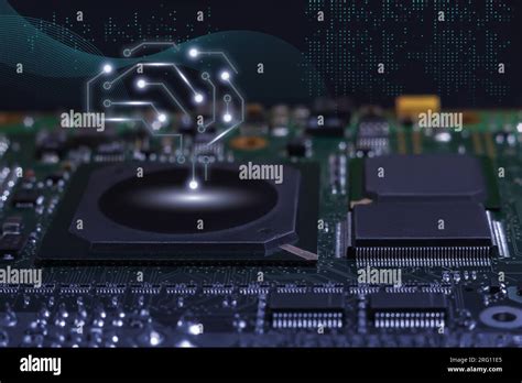 Intricate Circuit Board With Computer Hardware Showcasing Complexity