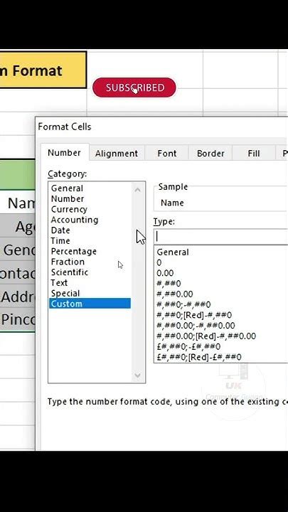 Custom 🔥 Formatting Tips Shorts Custom Format Excel Tricks