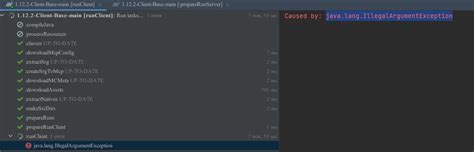 Javalangillegalargumentexception Rminecraftclients