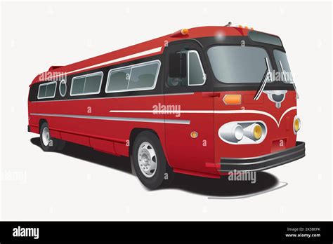 Red Minivan Clipart Illustration Vector Stock Vector Image And Art Alamy