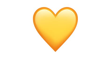 Heart Emoji Yellow Yellow Heart Symbol Mmfipp