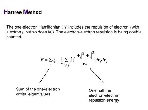 Ppt Hartree Fock Theory Powerpoint Presentation Free Download Id1801106