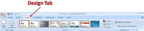 What Is Design Tab In Powerpoint Design Talk