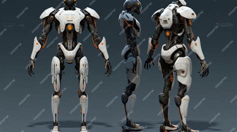 Premium Ai Image Cyberpunk Cyborg Animation Character Development