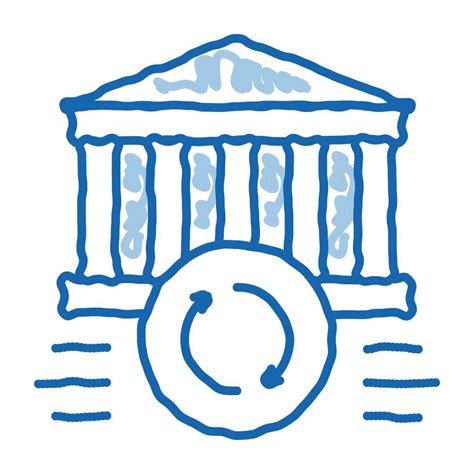 Sync Update Doodle Icon Hand Drawn Illustration 17802210 Vector Art At