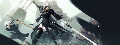 Picture In Picture Yorha Unit No2 Type B Nier Automata Hd Wallpaper