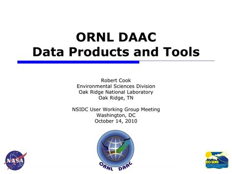 PPT ORNL DAAC Data Products And Tools PowerPoint Presentation Free Download ID 9081915