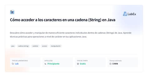Cómo Acceder A Los Caracteres En Una Cadena String En Java Labex