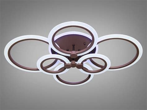 Коричневая Светодиодная LED люстра с пультом и подсветкой 115W - Люстры ...