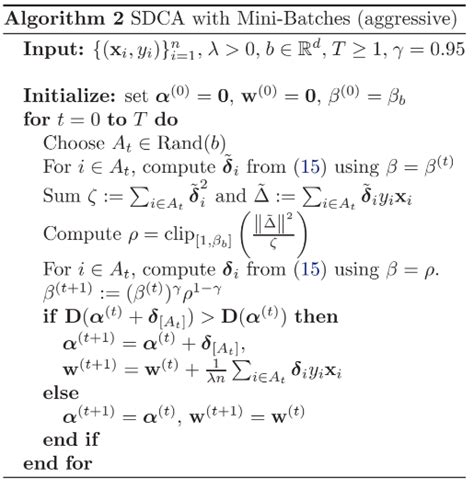 Stochastic Dual Coordinate Ascent Download Scientific Diagram