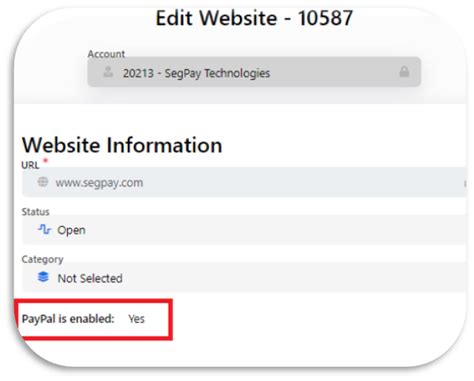 PayPal Integration Guide Segpay Help Desk