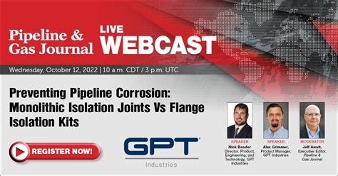 Pipeline And Gas Journal على Linkedin Join Presenters From Gpt Industries For A Live Webcast On