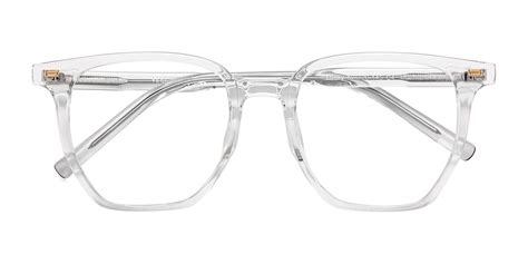 Clear Hipster Low Bridge Fit Geometric Eyeglasses Lucky